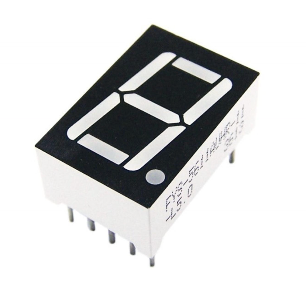 Display 1 Digito 7 Segmentos Rojo Ánodo Común— Techmake Solutions